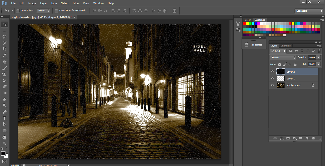 How to Add Heavy Rain Effect to an Image with Photoshop - Photoshop ...