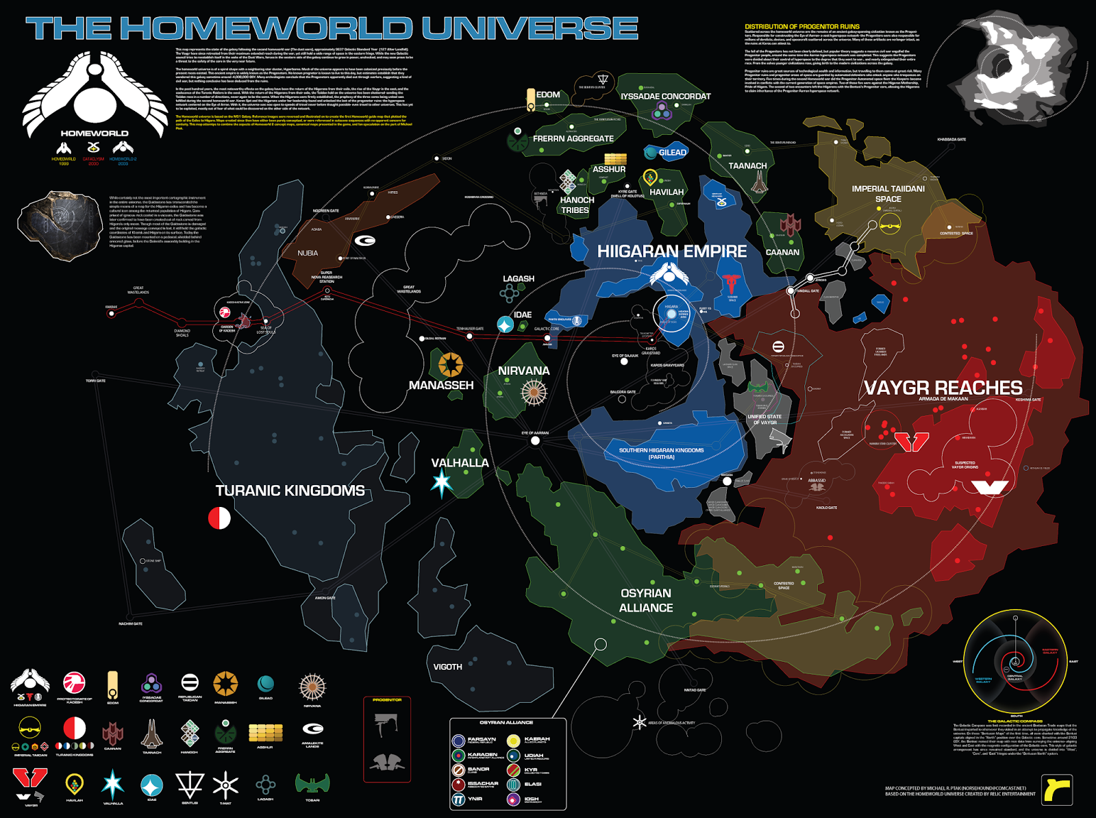 Mappe Stellari: l'universo di HOMEWORLD - Opera Spaziale