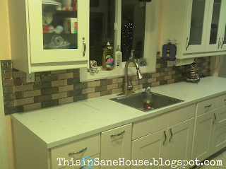This inSane House: Kitchen Backsplash on a Budget