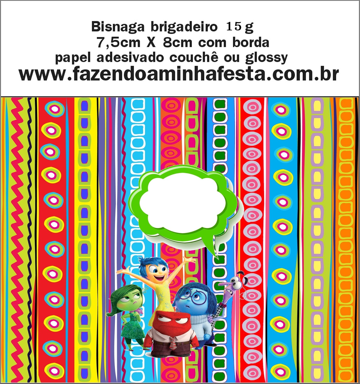 Birthday of Inside Out: Free Printable Candy Bar Labels. - Oh My Fiesta ...