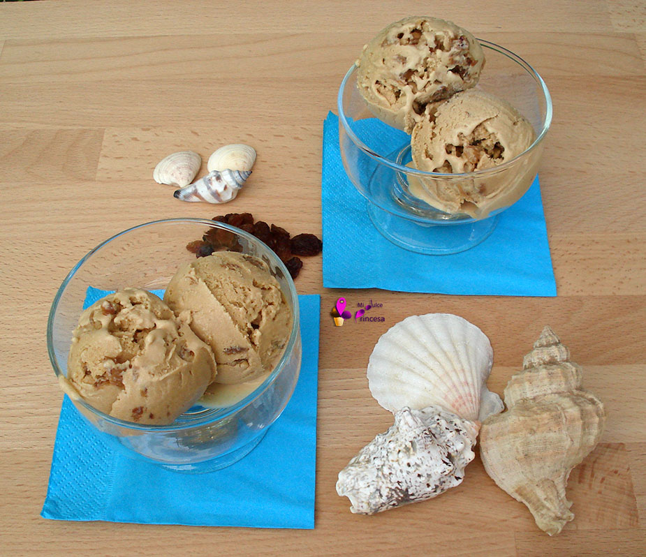 MI DULCE PRINCESA: HELADO DE RON CON PASAS