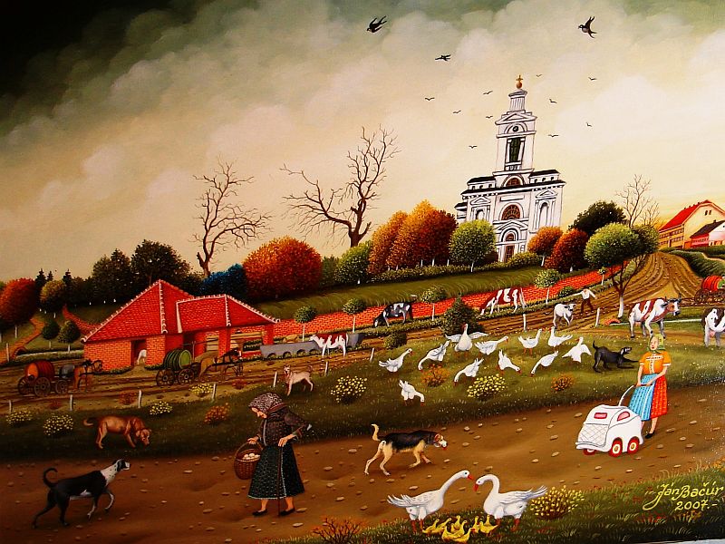 Jan Bačur | Serbian Naive Art info