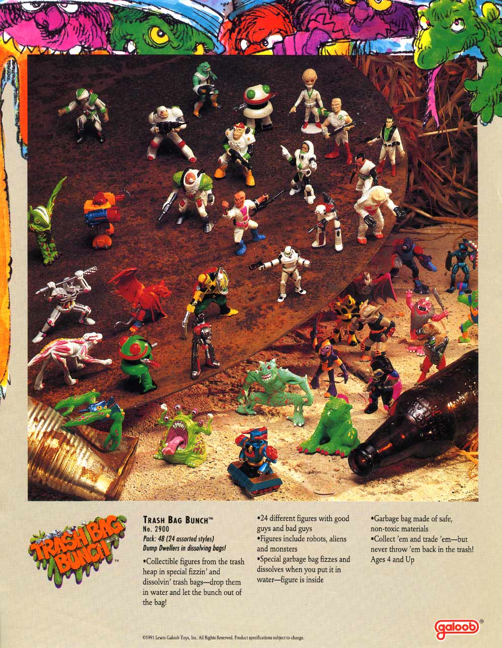 Toys from the Past: #97 TRASH BAG BUNCH – WAVE 1 FIGURES 13 to 24 (1991)