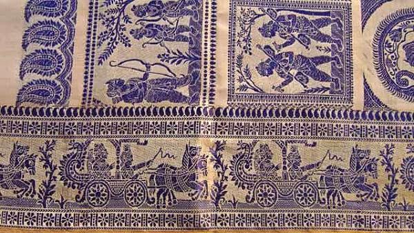 Handicrafts of India: Baluchari Saree – Bishnupur , West Bengal, India