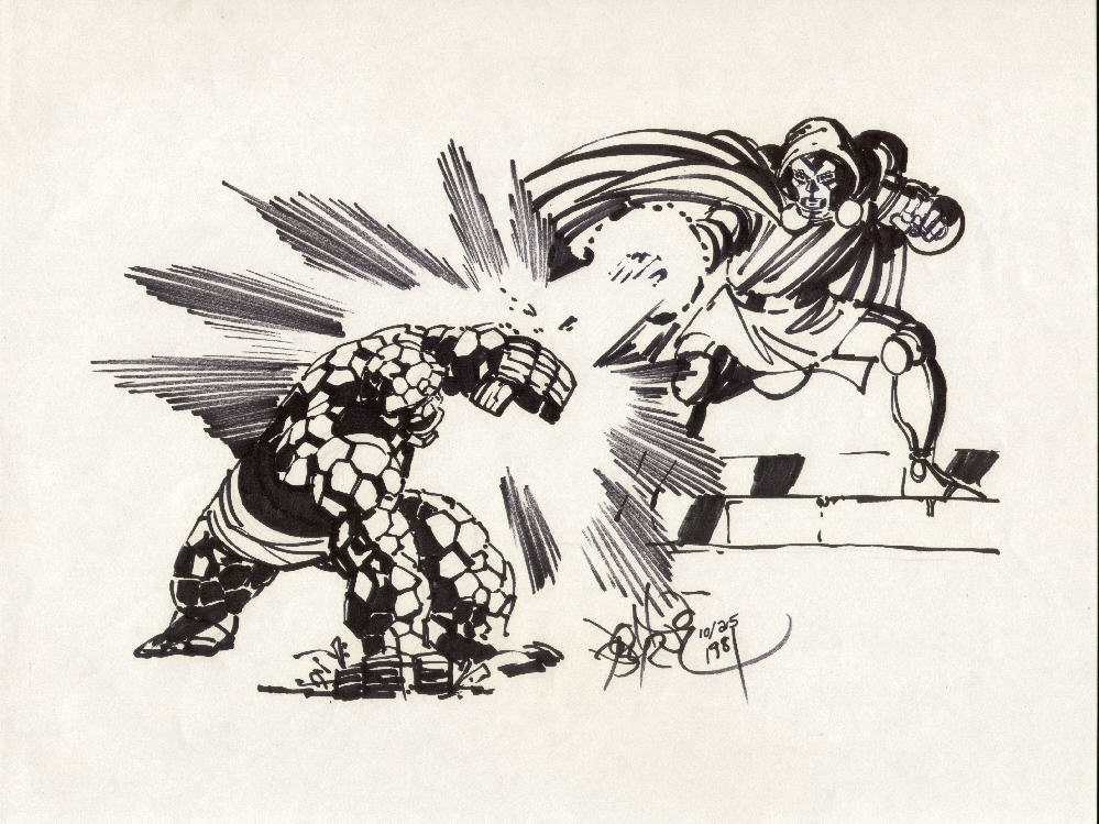 Marvel Comics of the 1980s: 1981 - Dr. Doom vs The Thing by John Byrne