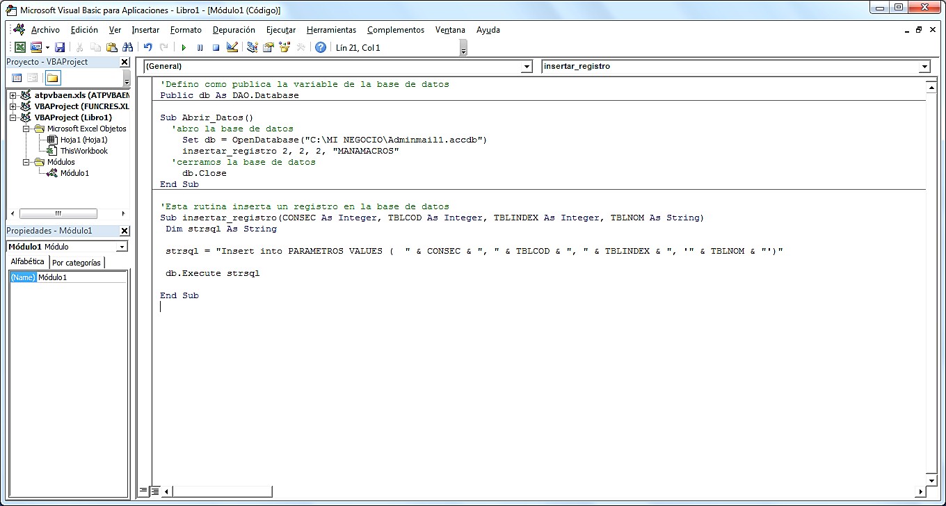 Macros Y Macros Conectando Excel Y Acces Con Macros Vba