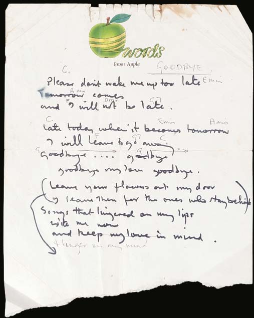 The '60s Beat: Song of the Day: Goodbye