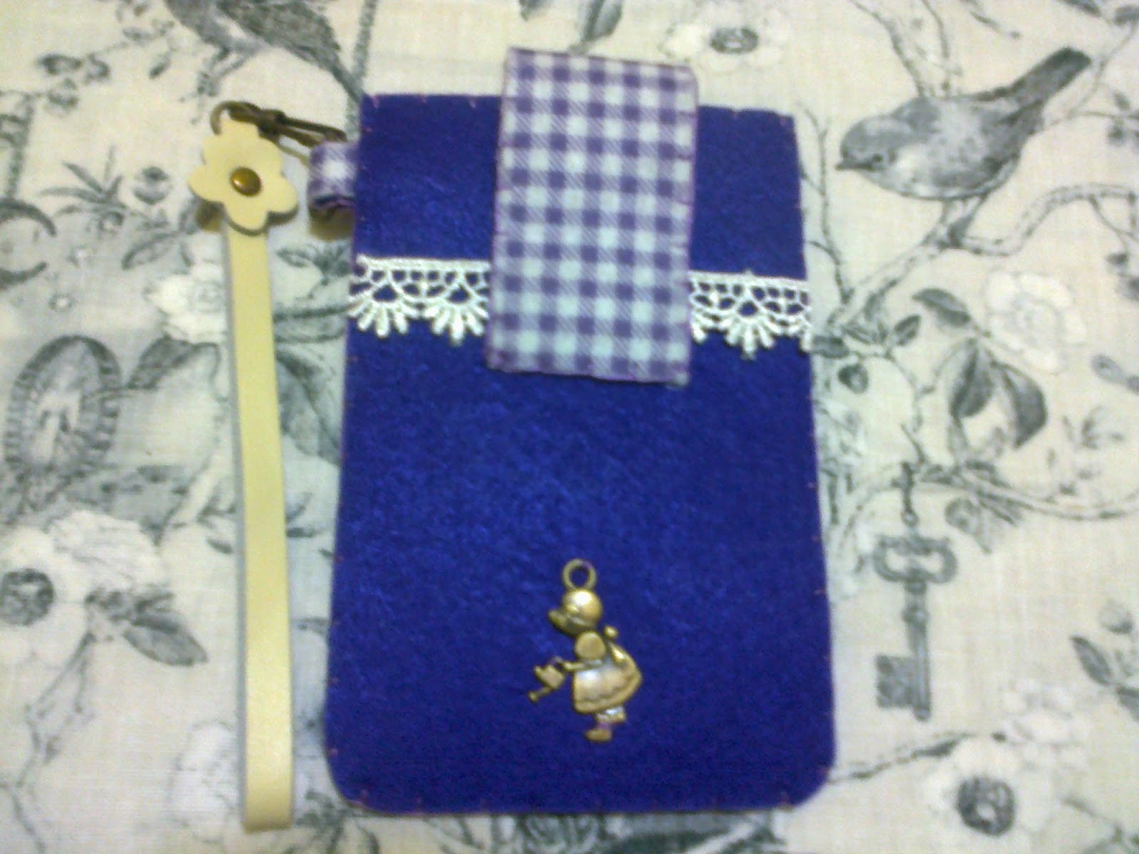 Lelima House: Serene Hand Phone Case ~ Ballerina in Green & Rose in Purple