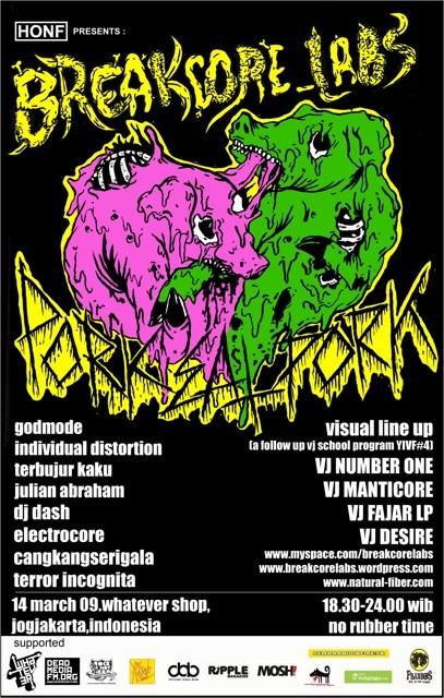 CANGKANG SERIGALA: BREAKCORE LABS POSTER