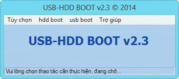 USB-HDD BOOT v2.3 - tạo khả năng boot cho usb và ổ cứng di động, menu ...