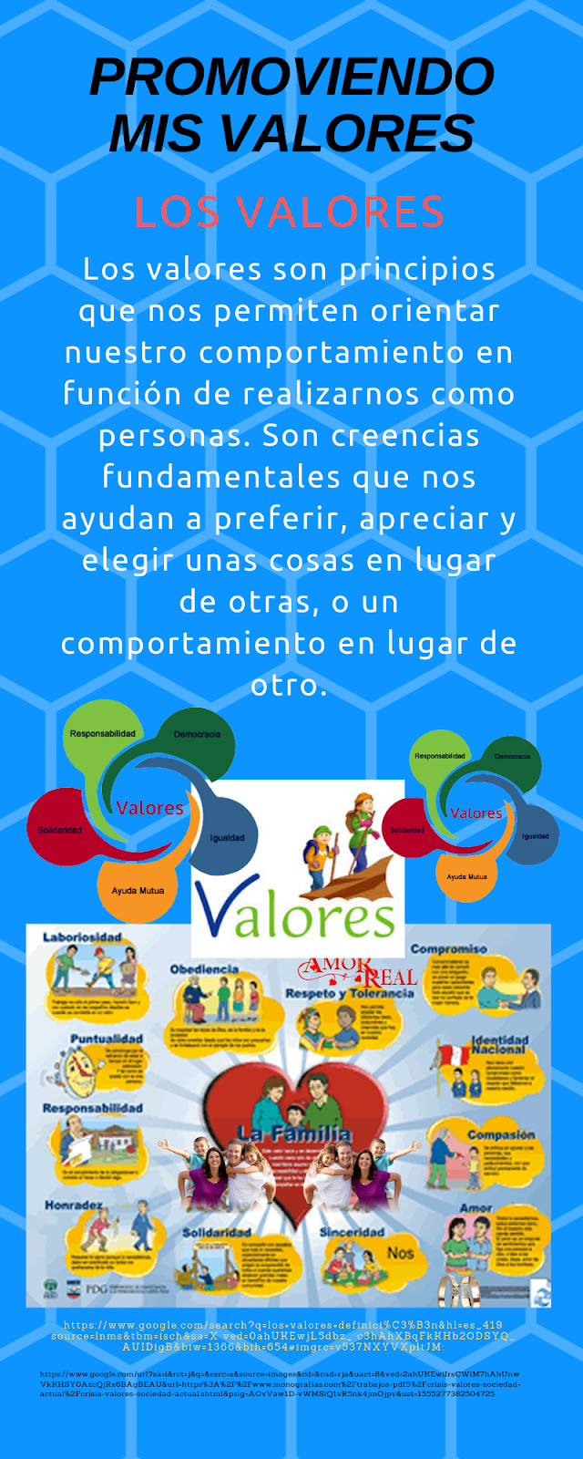 EL FUTURO ESTA EN TUS MANOS: INFOGRAFÍA PROMOVIENDO MIS VALORES