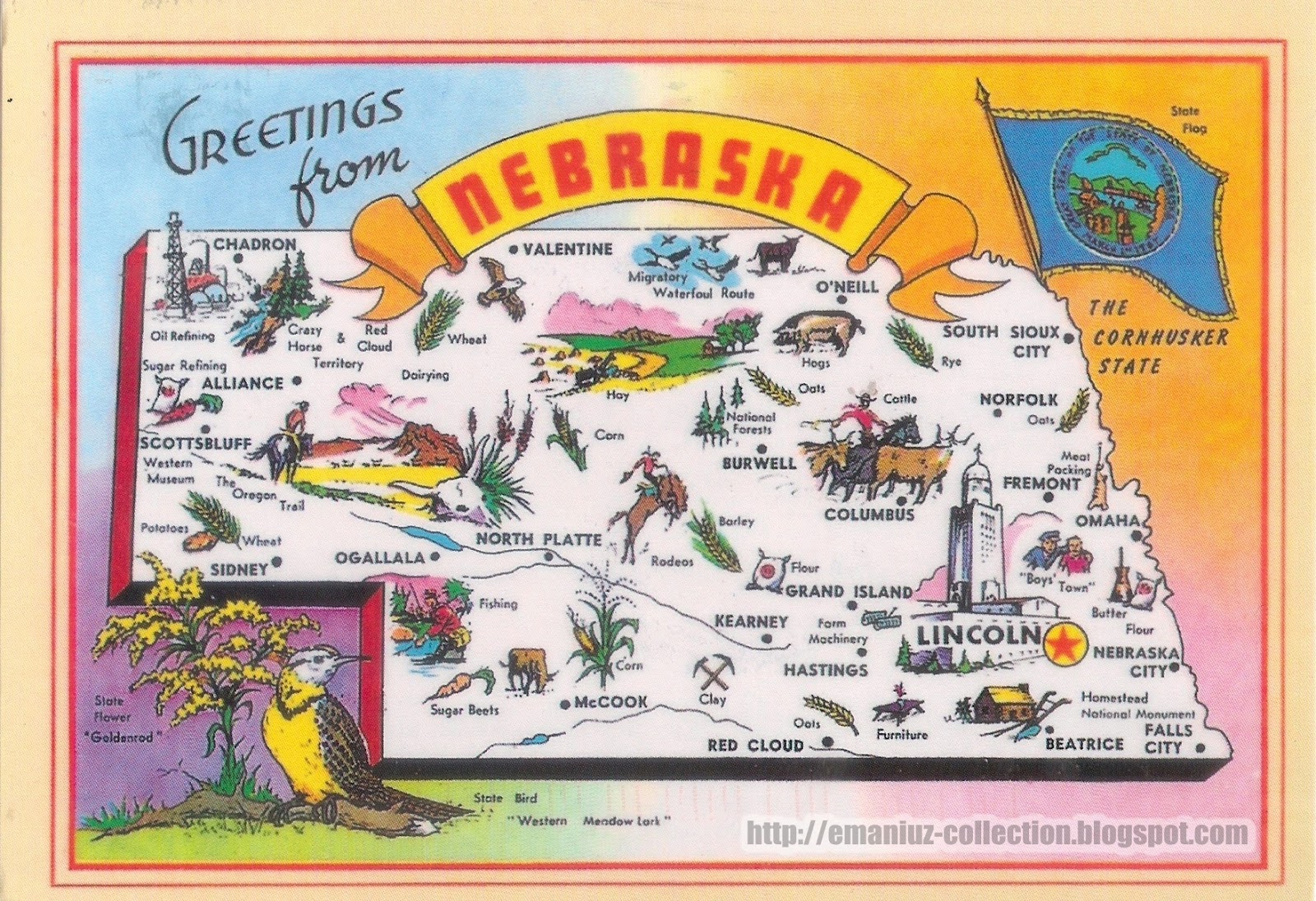 Postcard from the United States of America | Nebraska | Emaniuz Collection