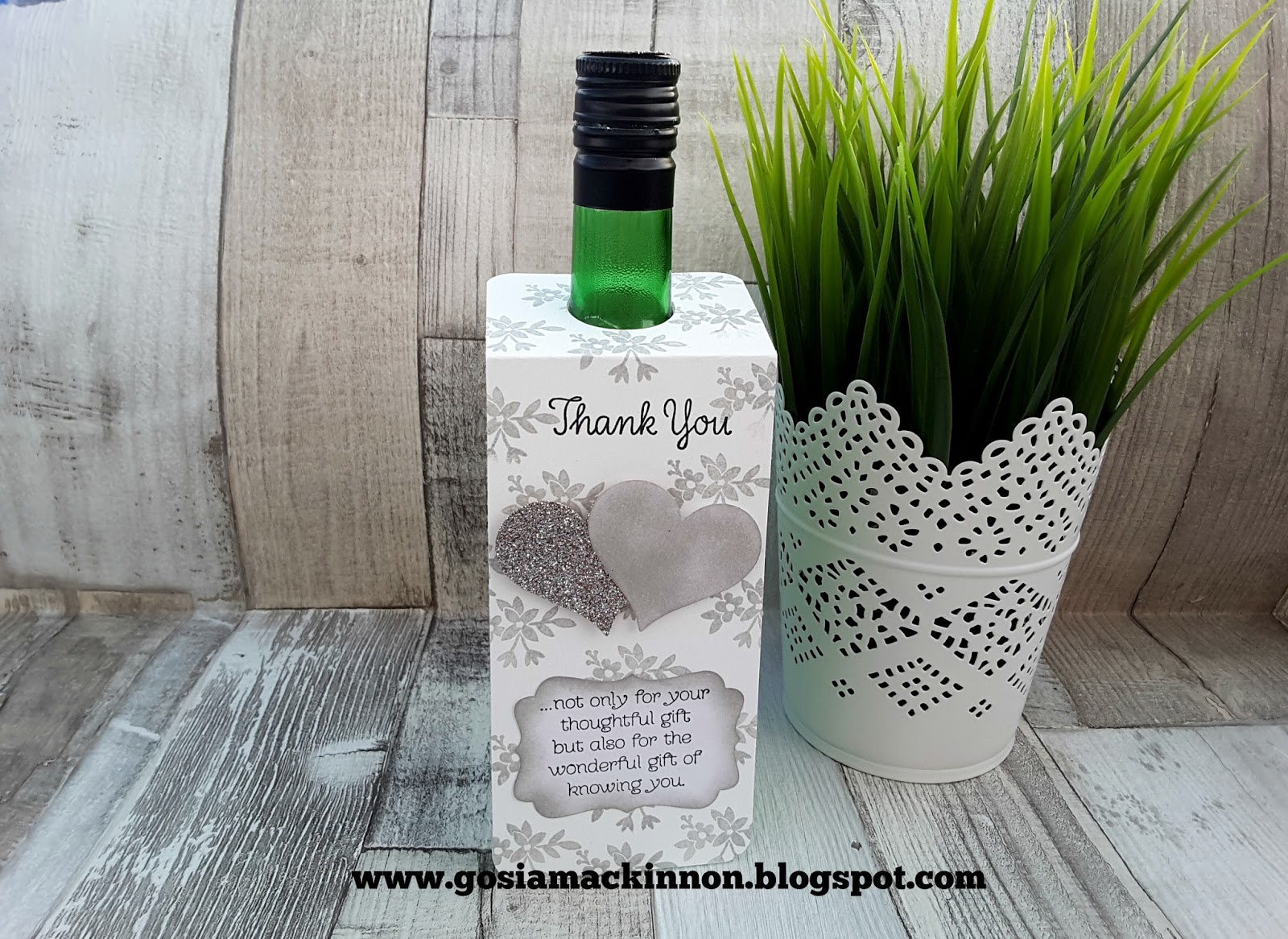 WEDDING FAVOR WINE BOTTLE LABEL & TAGS IDEA WITH STAMPIN' UP ...