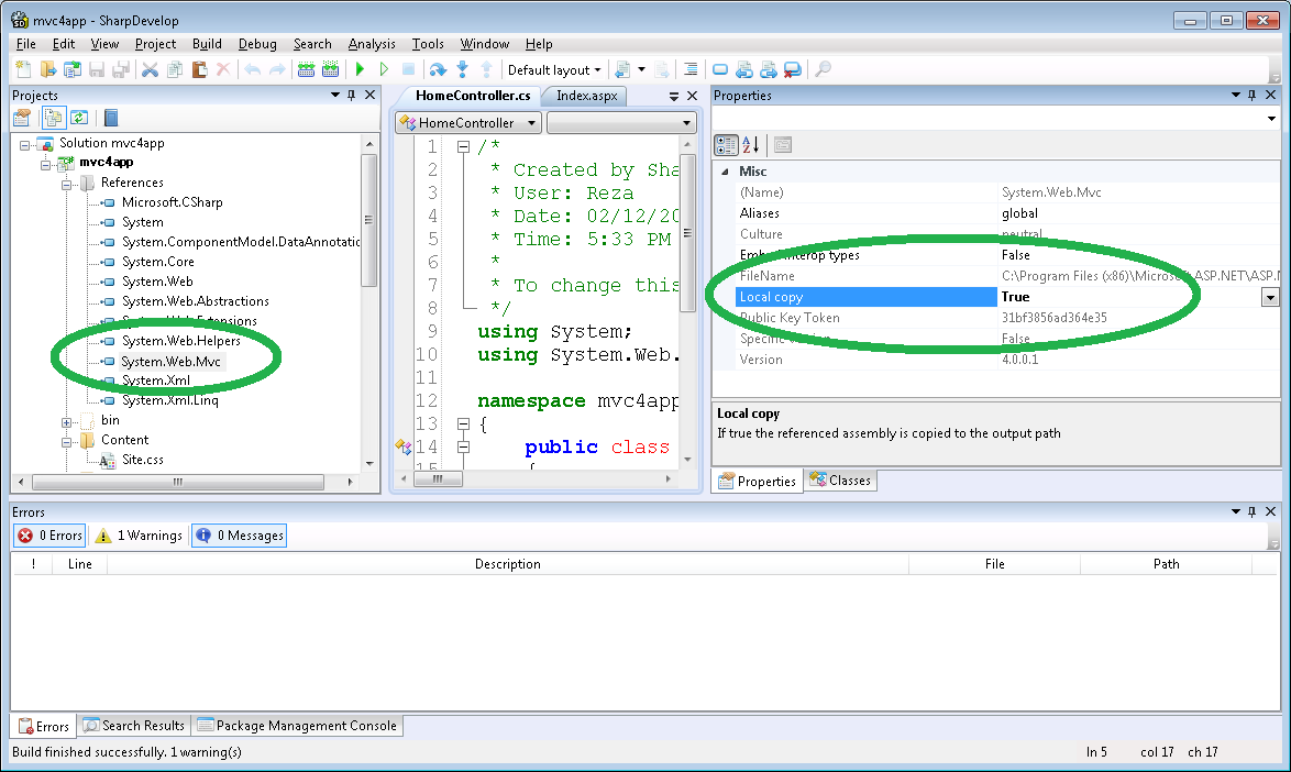 GRREF: The type or namespace name 'Mvc' does not exist in the namespace ...
