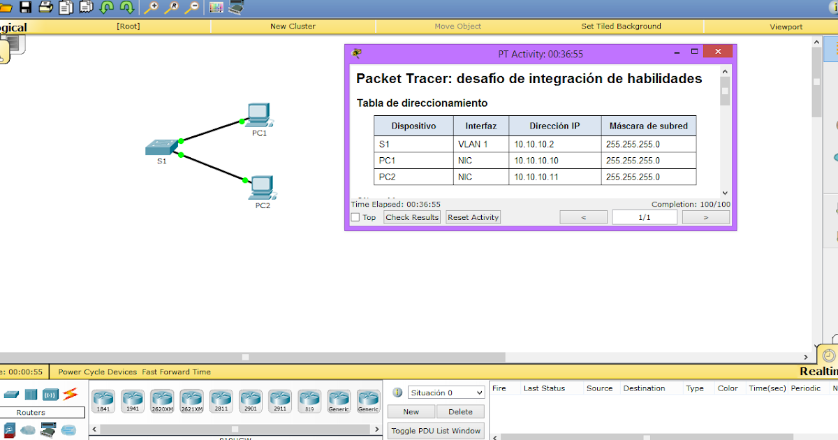 CONMUTACIÓN Y ENRUTAMIENTO DE DATOS: ACTIVIDAD 13.- Packet Tracer: desafío de integración de ...