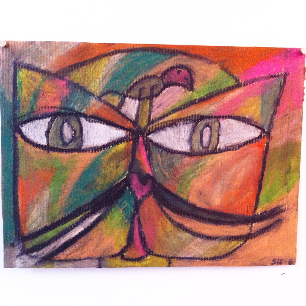 Art Room Britt: Paul Klee Cat and Bird in Oil Pastel
