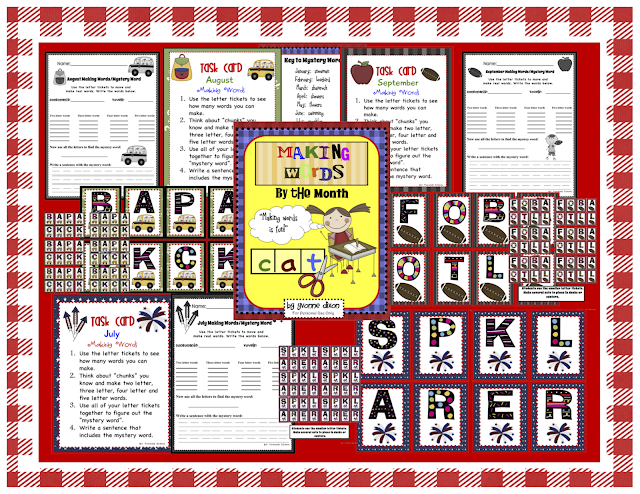 Sassy in Second: Making Words/Mystery Word Freebie!