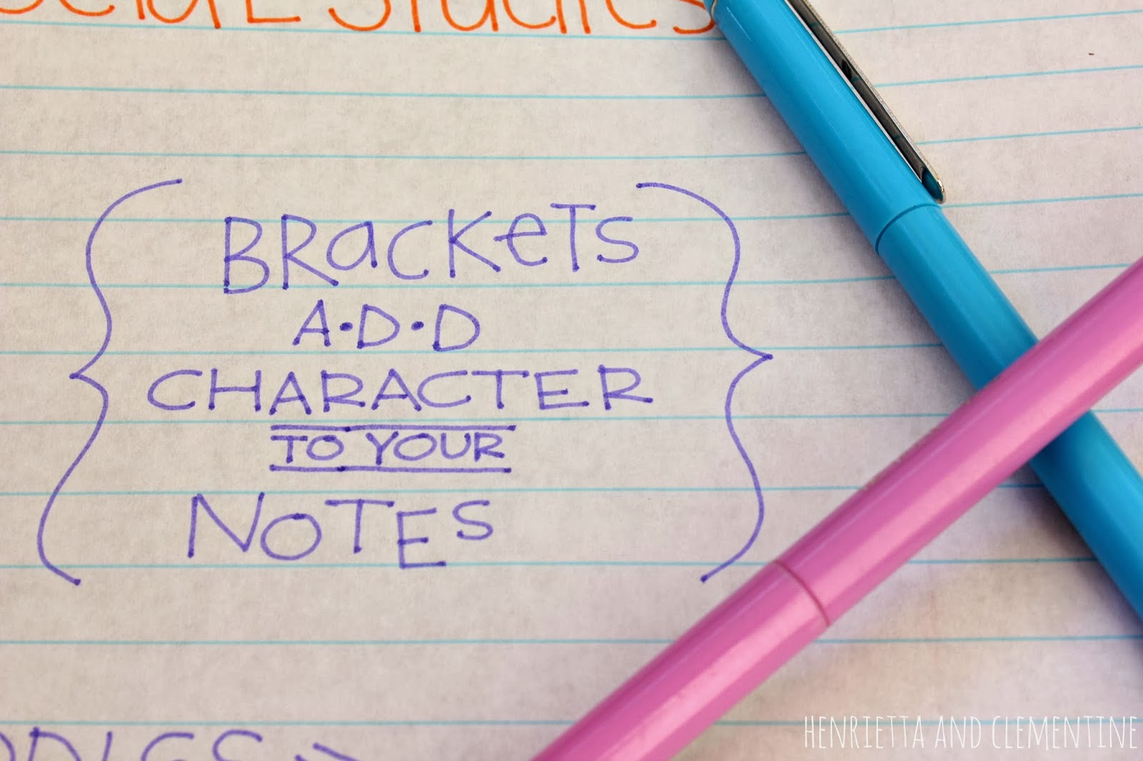 Henrietta & Clementine: Note-Taking & Doodles