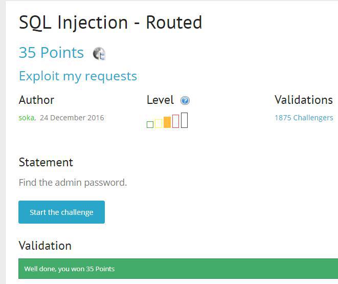 4rth4s's Security Blog: [WRITEUP] SQL INJECTION -ROUTED ROOTME