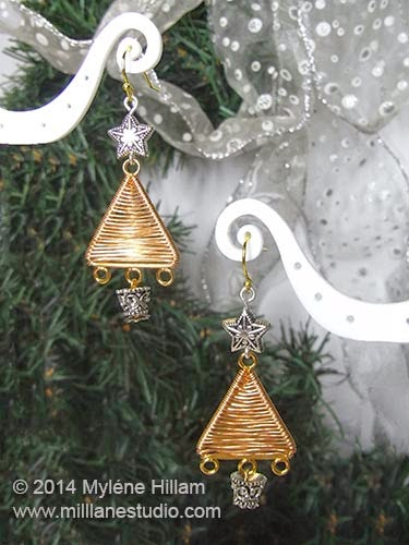 Golden Wire Wrapped Tree - Day 6 - Twelve Days of Christmas | Mill Lane ...