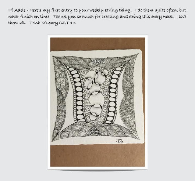 Tickled To Tangle: "It's a String Thing" #95 Tiles