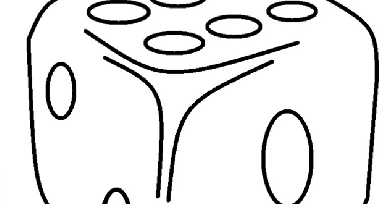 Mewarnai Gambar: Mewarnai Gambar Sketsa Dadu