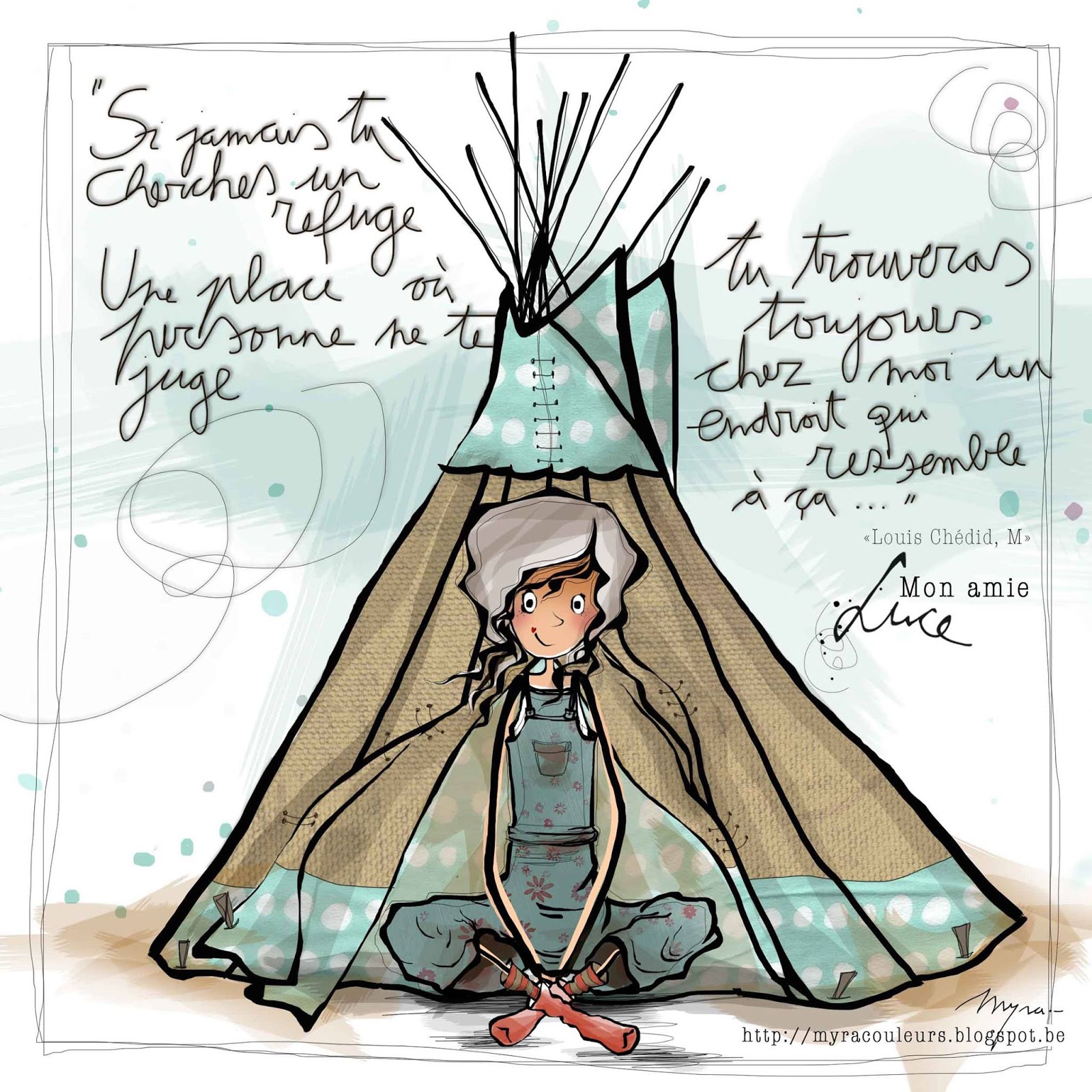 MYRA & les couleurs ...: mon amie "LUCE"