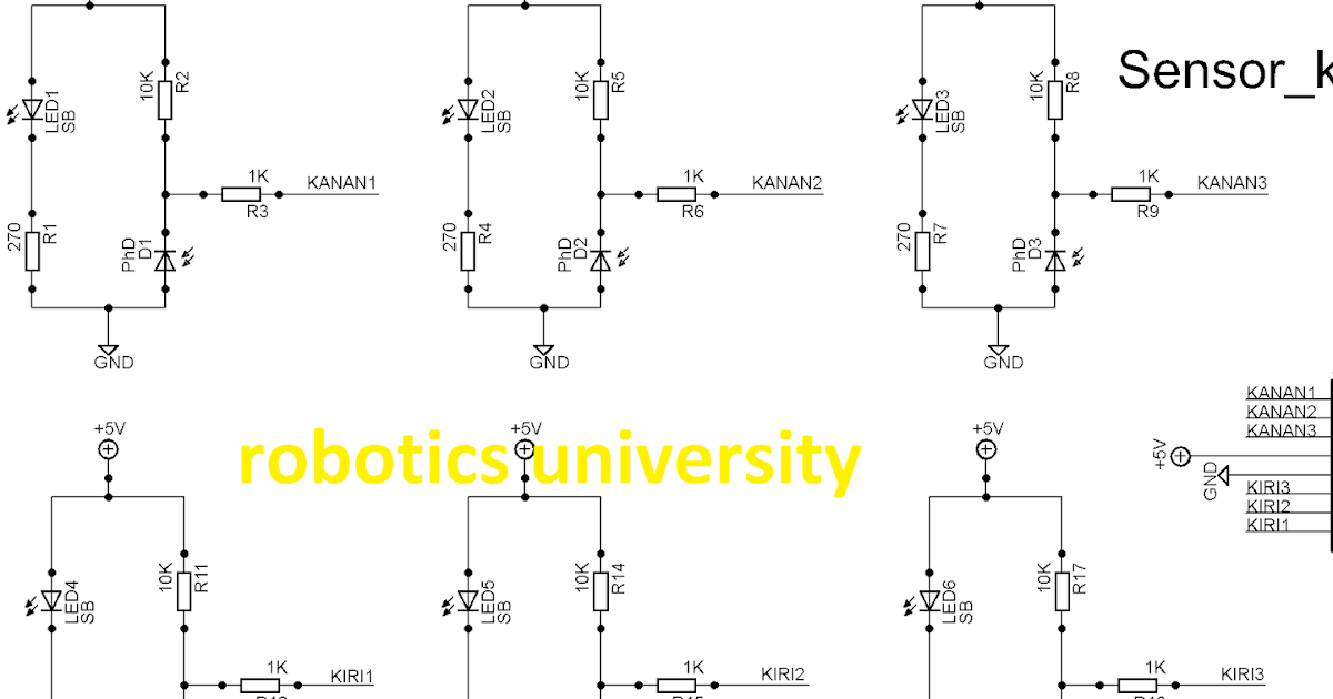 Skematik Sensor Robot2 | Robotics University