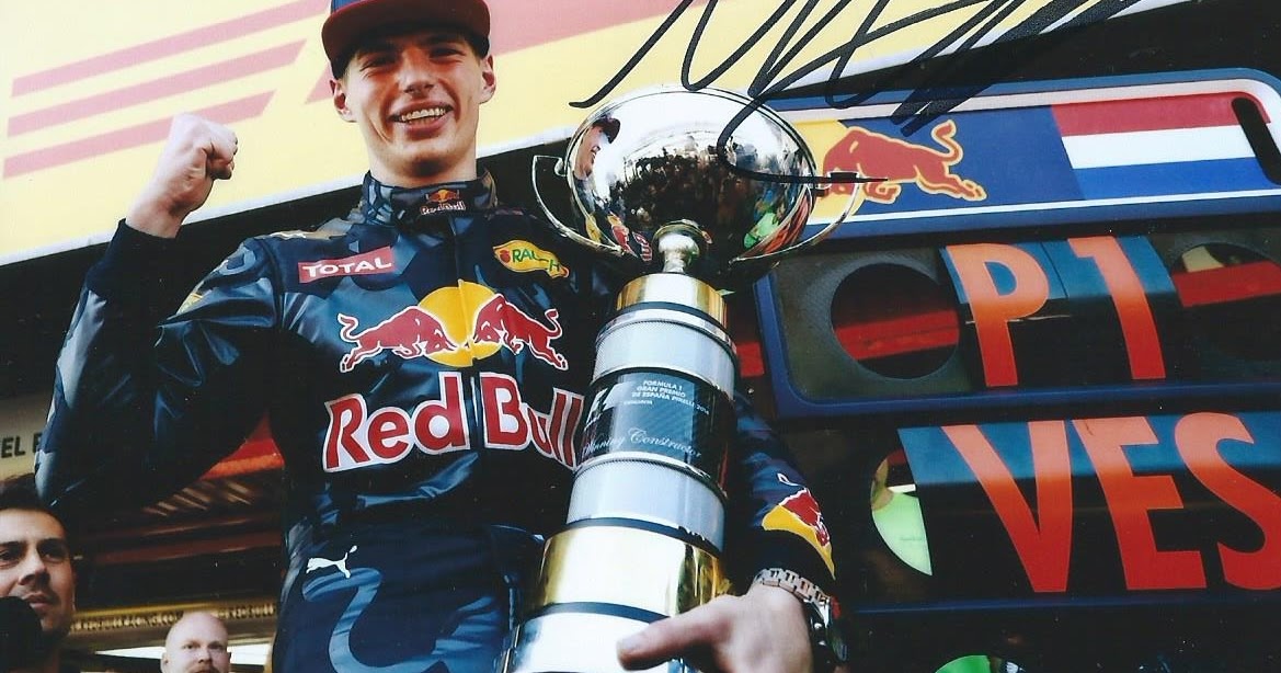 Autografy Mariu: Max Verstappen