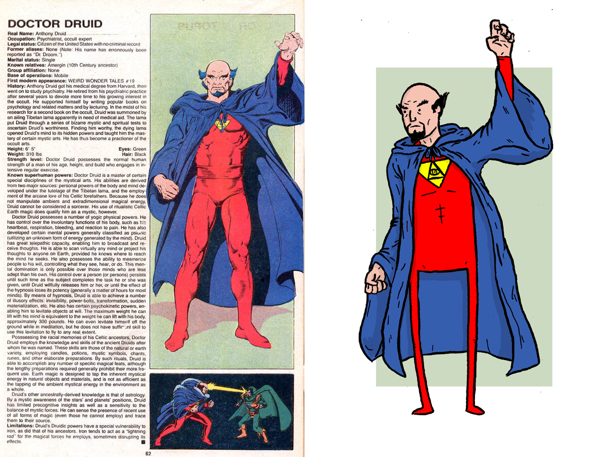 The Official Handbook to the Marvel Universe - REDUX Edition: DR DRUID ...