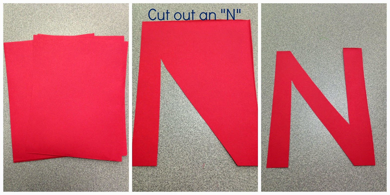 the Morgan's: How to Cut Out Perfect Letters