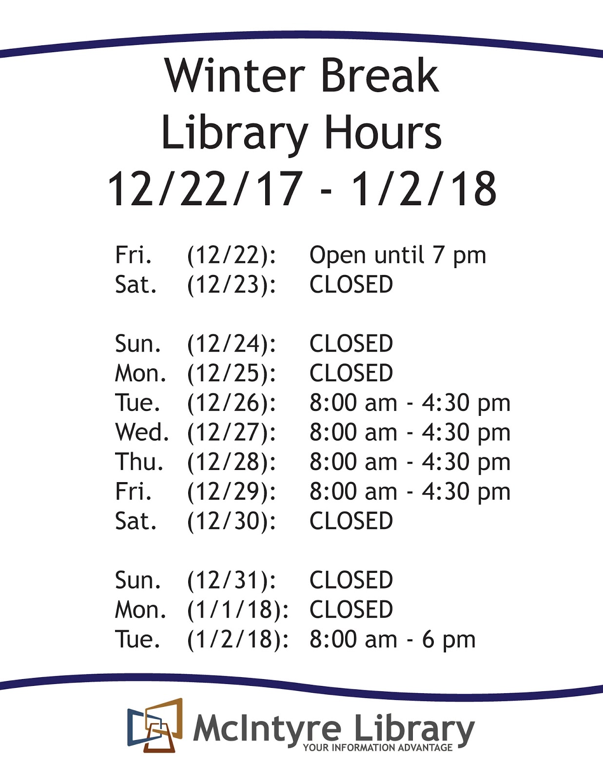 McIntyre Library News