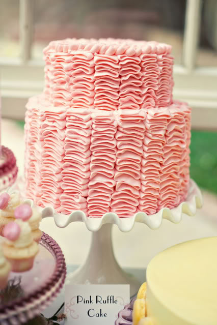 Greer Loves: Ruffled Ombre Cake