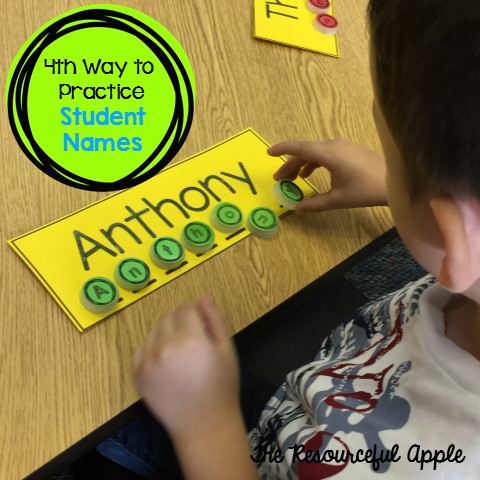 The Resourceful Apple: 5 Ways to Practice Student Names