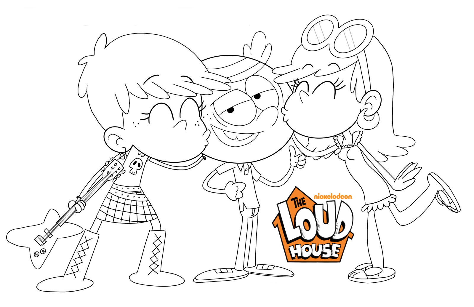 The Loud House - Original Drawing of Lincoln, Leni and Luna - Chris ...
