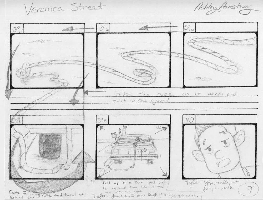 Ashley's Art: Veronica Street Storyboards