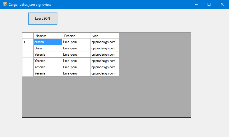 Leer archivo de texto json y mostrar en datagridview visual estudio 2022 ~ Articulos de ...