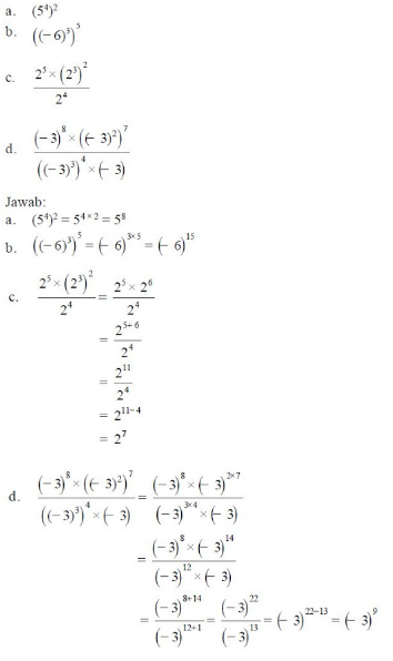 Sifat-Sifat Operasi Bilangan Berpangkat, Pengertian dan Contohnya | Ijlisuu