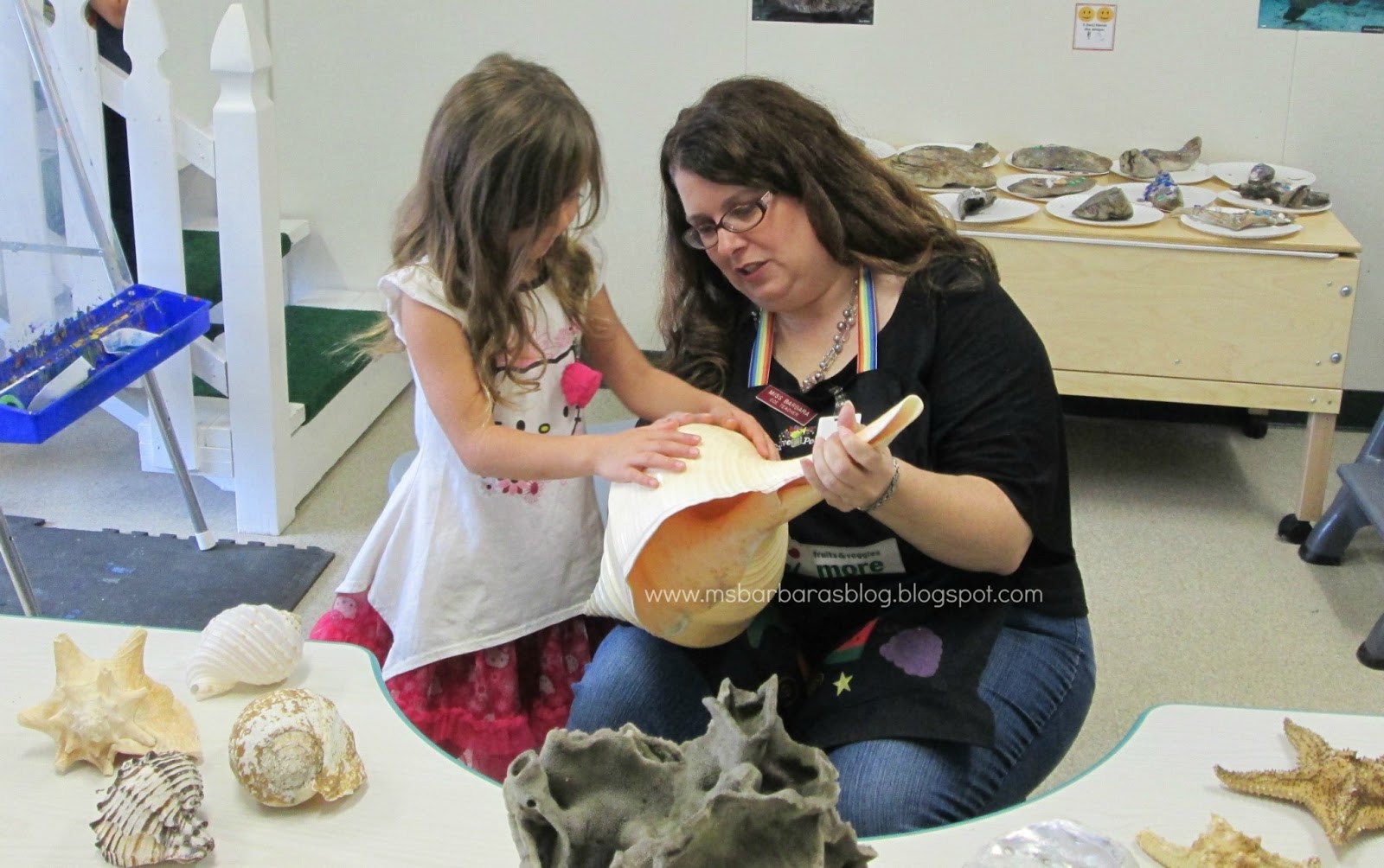 For the Children: Preschool Ocean Theme with Natural Materials
