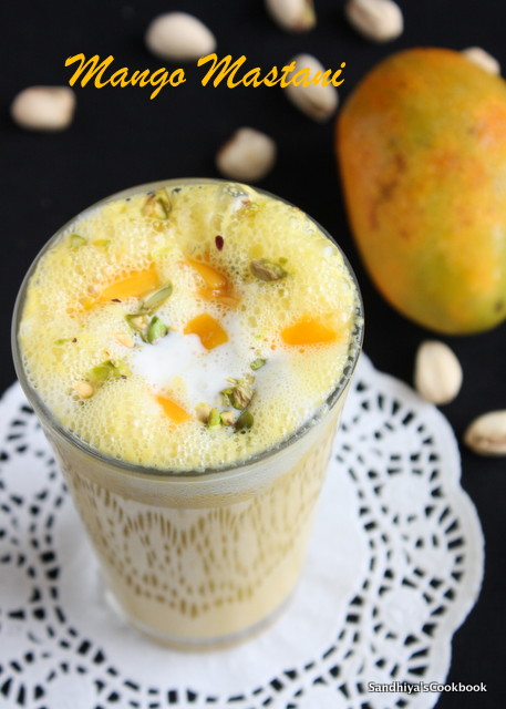 Sandhiya's Cookbook: Mango Mastani | Mango Milkshake with Icecream ...
