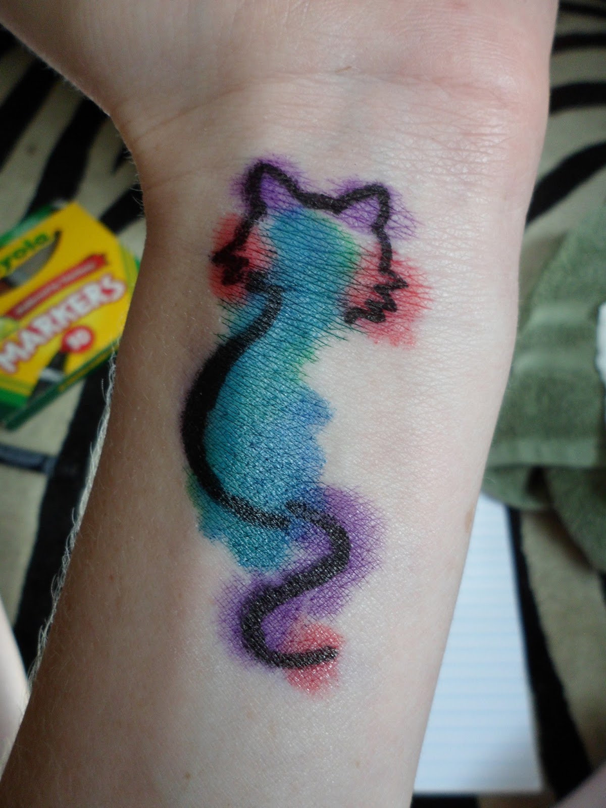 If I'm not perfect, well, what else is there?: DIY Temporary Watercolor ...