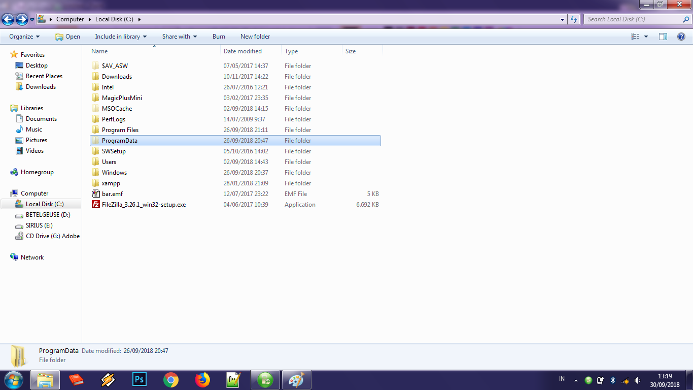 Cara Memunculkan Folder ProgramData di Local Disk C - MM Blog Official