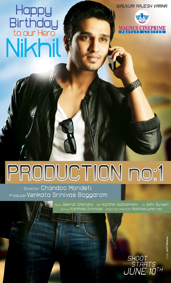 Nikhil New Movie First Look Posters | Tollyreels