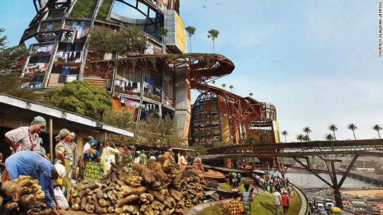 Pictures of Lagos in 2050, created by an architect