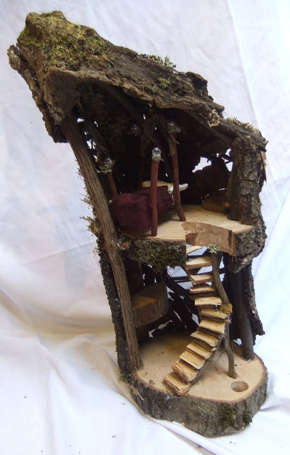 Woodland Fairy House: The Shrieking Shack and North Tahoe Lodge