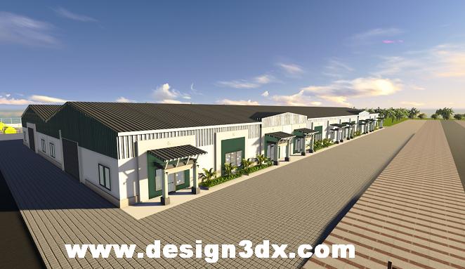 Desain Pabrik Gudang Bangunan Produksi Mess Karyawan | Kumpulan Desain ...