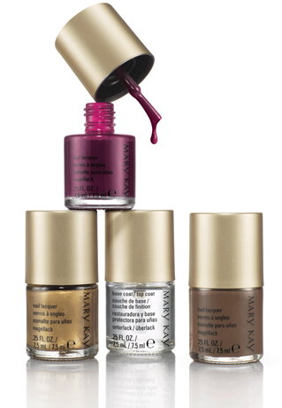 Mary Kay Redefining Elegance Nail Polish - Plush Plum, Gold Leaf and ...