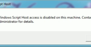 Berbagi ilmu--> tutorial mengatasi Windows script host access is ...