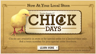 Inspired Living: Chick Days at Tractor Supply Co.
