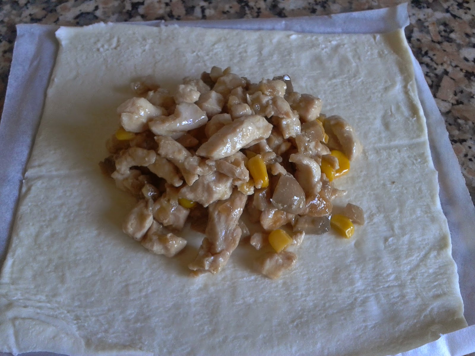 As Delícias da Marie: Folhados de Frangos